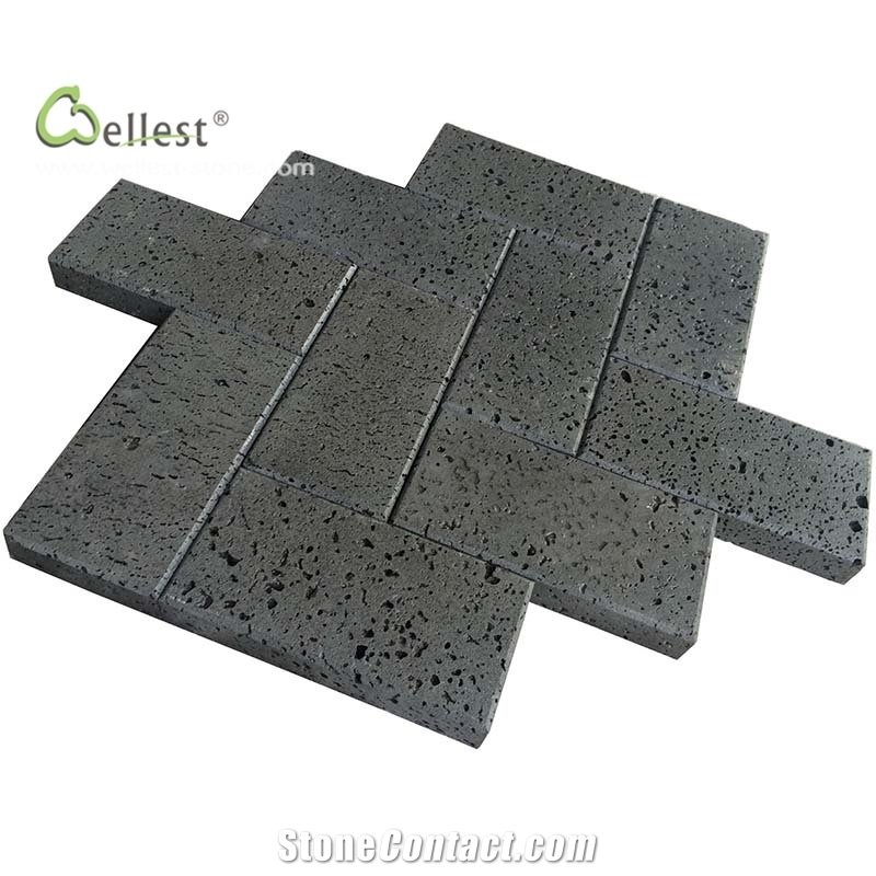 Black Paver Pattern Basalt Hardscape Paving Set from China ...