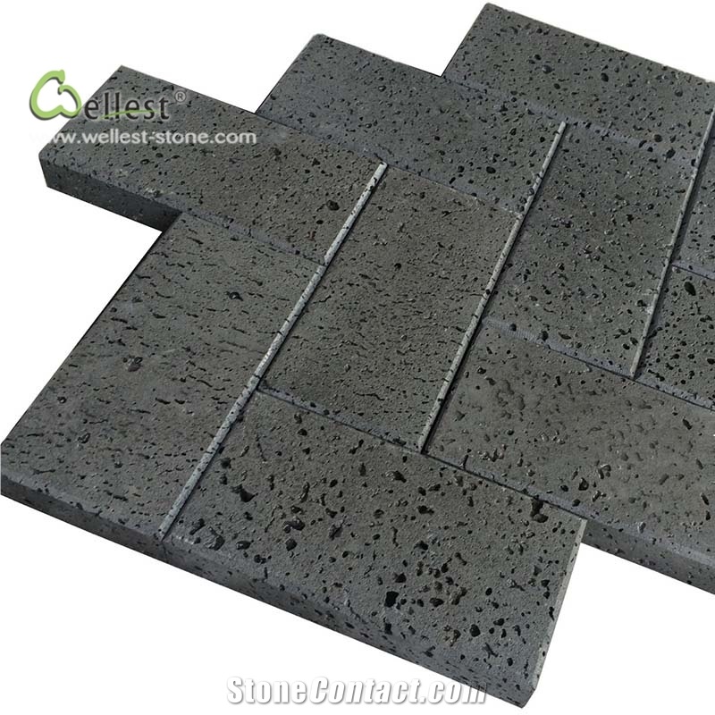 Black Paver Pattern Basalt Hardscape Paving Set from China ...