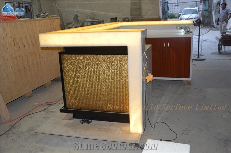 Backlite Led Countertop Solid Surface Bar Counter from China ...