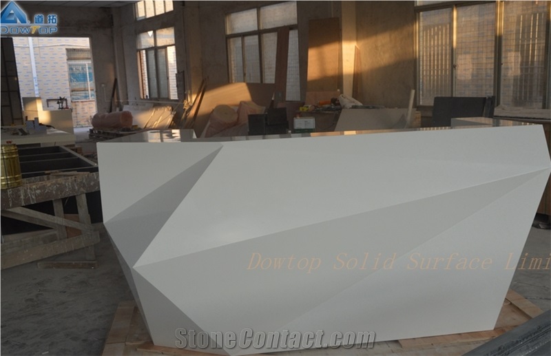 Modern Design White Corian Salon Reception Desk from China ...
