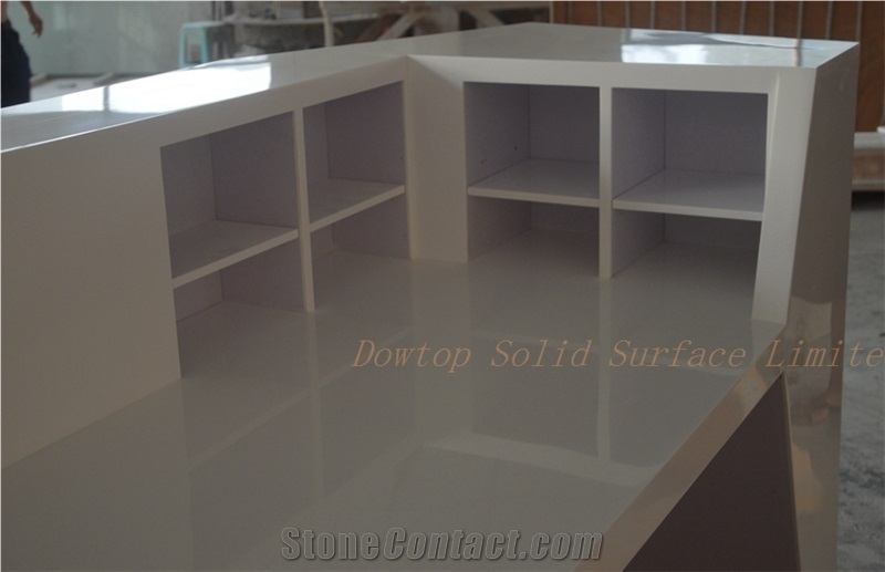 Modern Design White Corian Salon Reception Desk from China ...