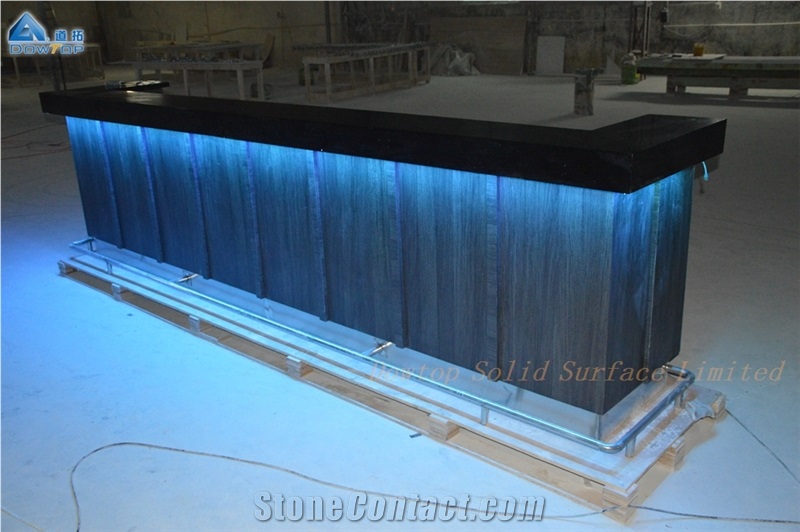 Quartz Stone Countertop Led Lighted Bar Counter from China ...