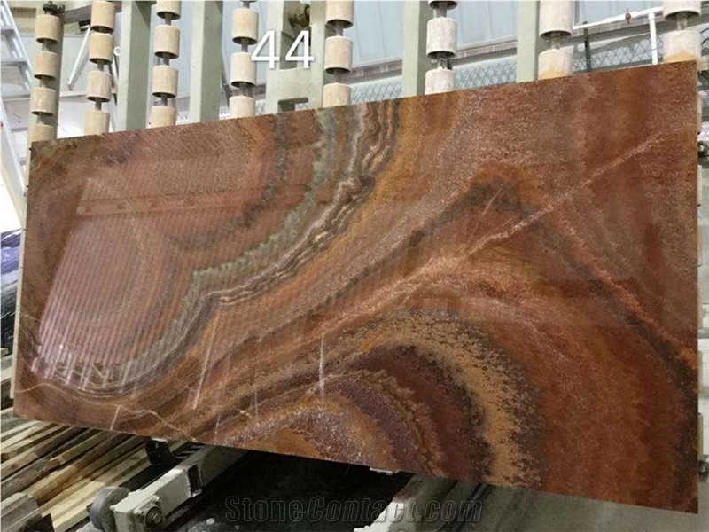 Red Ruby Marble Bookmatch for Background from China - StoneContact.com