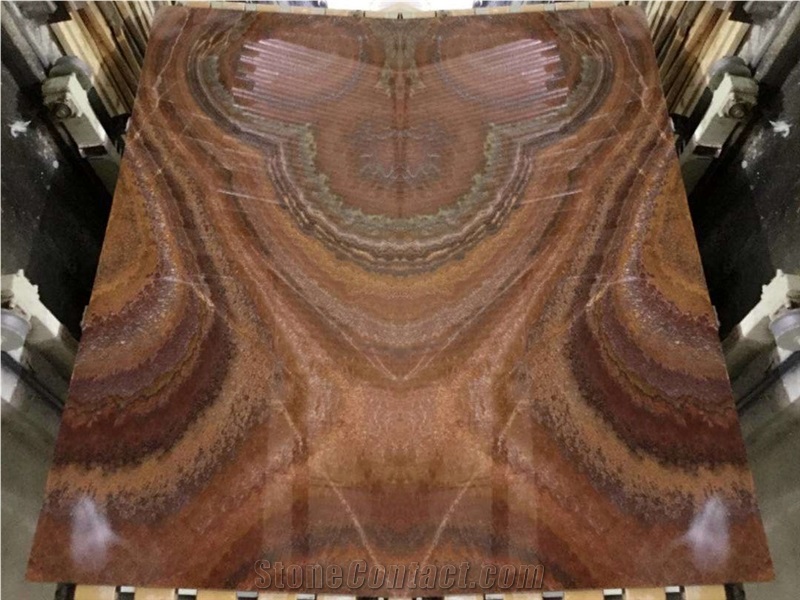 Red Ruby Marble Bookmatch for Background from China - StoneContact.com