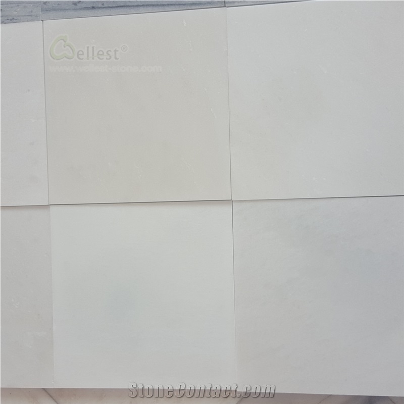 Pure White Matte Finish Quartzite Floor Wall Tiles from China ...