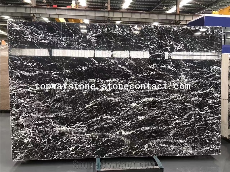 On Sale Italy Black Mosa Classico Marble Slab from China - StoneContact.com
