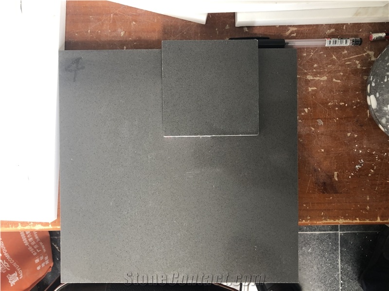 Pure Grey Quartz Stone Slabs from Malaysia - StoneContact.com
