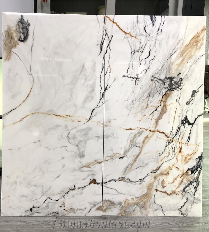 Translucent Stone White Marble Resin Panels from China - StoneContact.com