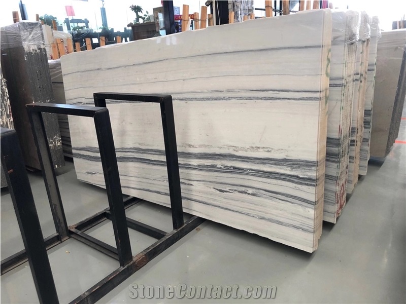 Snowflake Wood Grain Marble Slab and Tiles from China - StoneContact.com