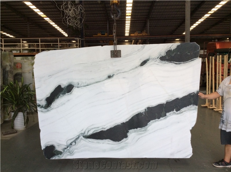 Panda White Panda Marble Big Size Slab from China - StoneContact.com