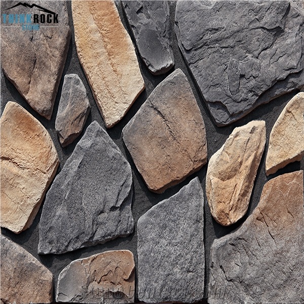 Faux Cultured Stone Veneer Castle Rock Panel from China - StoneContact.com