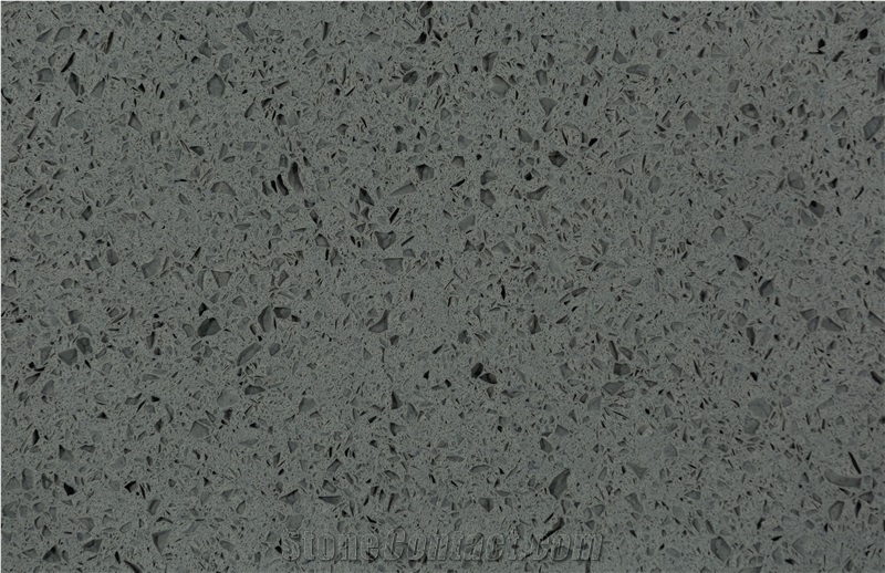 Stellar Grey Quartz Slabs from Malaysia - StoneContact.com
