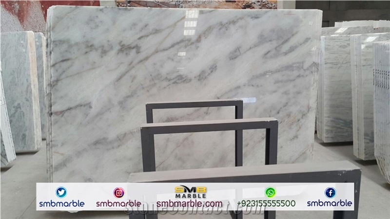 Pakistani Ziarat White Marble Tiles & Slabs from Pakistan - StoneContact.com