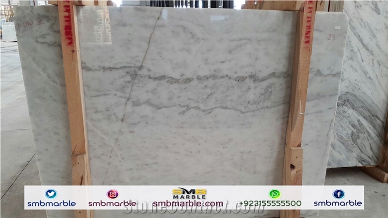 Pakistani Ziarat White Marble Tiles & Slabs from Pakistan - StoneContact.com