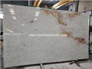 Backlit White Crystal Quartzite Slabs For Wall from China ...