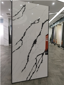 Artificial Stone Calacatta Prada Quartz Slabs And Tiles from China ...