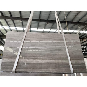 Grey Wood Marble Slabs Wooden Grey Marble Flooring Tiles from China ...