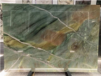 Fuchsite Crystal Quartzite Slabs from China - StoneContact.com