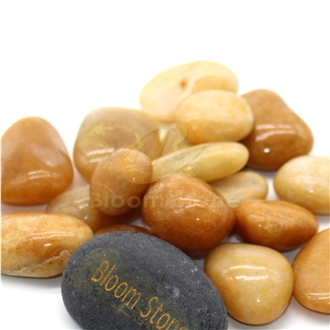 High Polished Yellow Pebble Stone For Landscaping from China ...