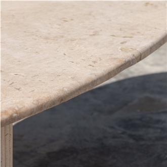 Oval Dining Table - Travertine from Egypt - StoneContact.com