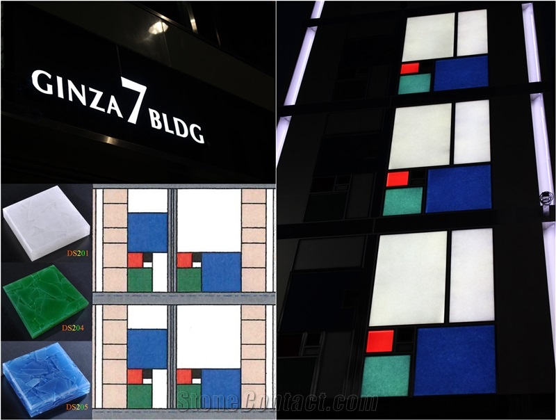 Translucent Glass Slabs Exterior Wall Cladding from China ...