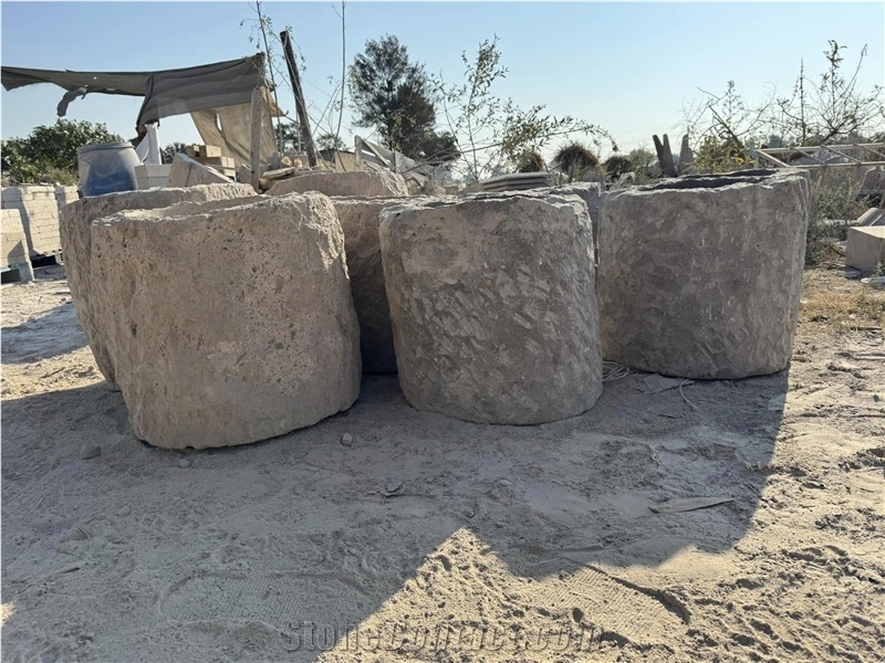 Cantera Stone Rustic Water Through Exterior Fountain from Mexico ...