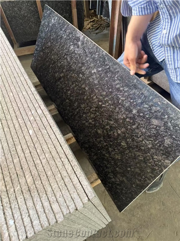 Polished Steel Grey Granite Slabs from China - StoneContact.com