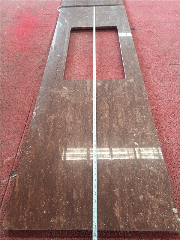 AST French Red Marble Kitchen Countertop from China - StoneContact.com