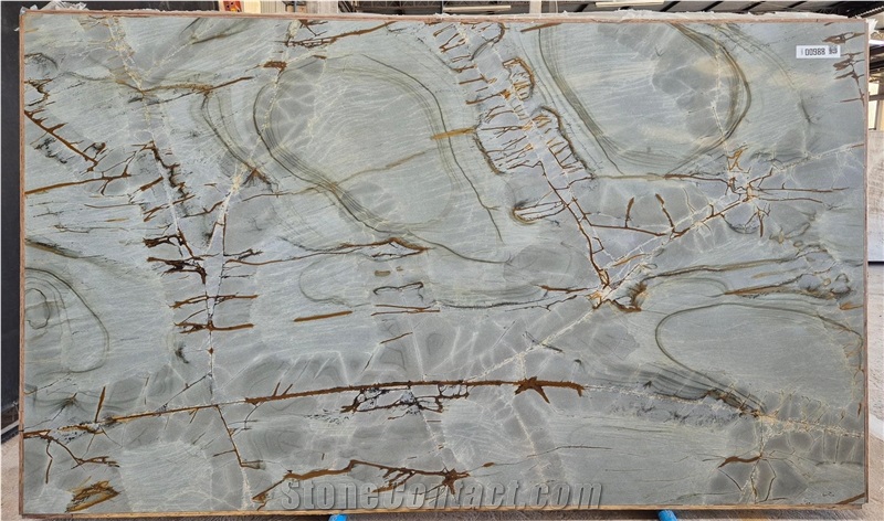 Blue Deep Quartzite Slabs from Brazil - StoneContact.com