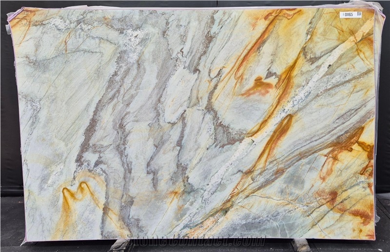Botanic Blue Quartzite Slabs from Brazil - StoneContact.com