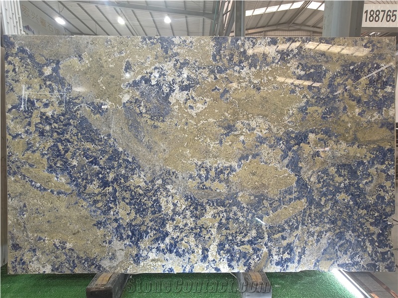 Sodalite Blue Marble Slabs from China - StoneContact.com
