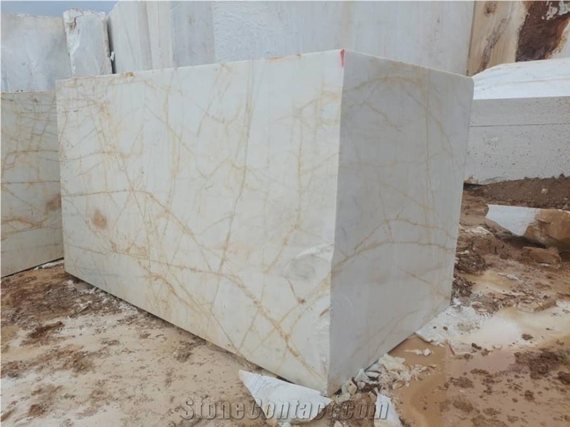 Golden Spider Marble Blocks from Oman - StoneContact.com