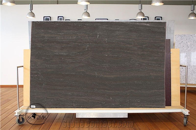 Travertino Titanium Slab Slabs from Italy - StoneContact.com