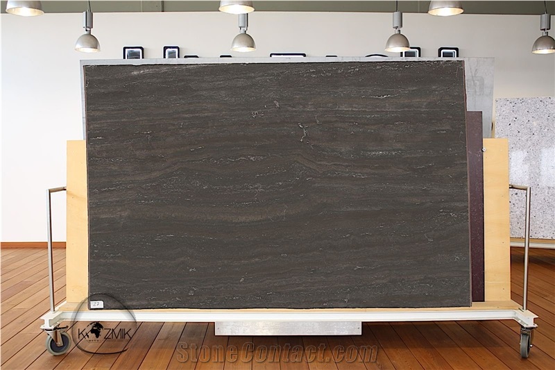 Travertino Titanium Slab Slabs from Italy - StoneContact.com