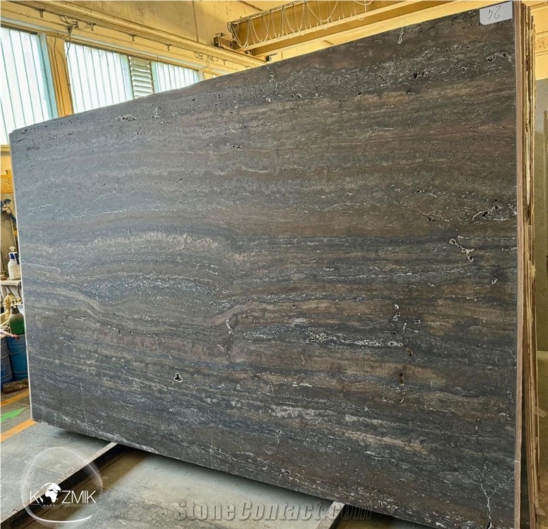Travertino Titanium Slab Slabs from Italy - StoneContact.com