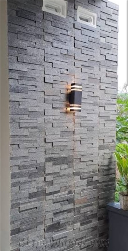 Batu Andesite Susun Sirih Wall Cladding Panels from Indonesia ...