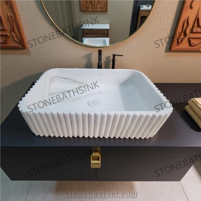 White Stone Basin - Natural Stone - StoneContact.com